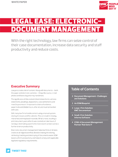 Legal Ease: Electronic-Document Management | BizTech Magazine